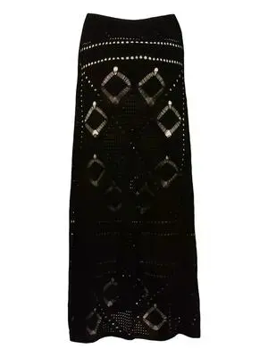 AKEP Crochet-pattern Midi Skirt