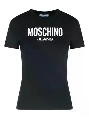 Moschino Logo-print Cotton T-shirt - Black