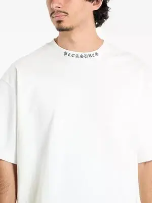 PLEASURES Logo-neck T-shirt