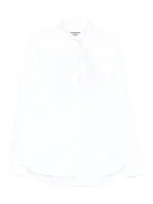 Canali Long-sleeve Cotton Shirt - White