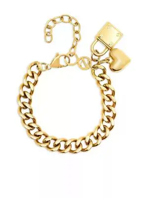 NIALAYA JEWELRY Cuban-link Chain Charm Bracelet