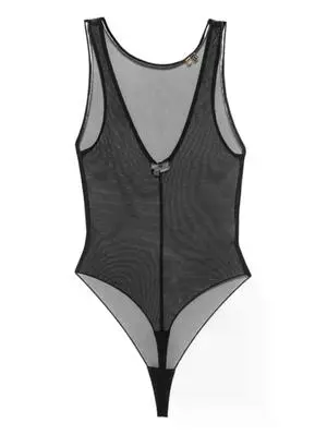 Elisabetta Franchi Sleeveless Bodysuit - Black