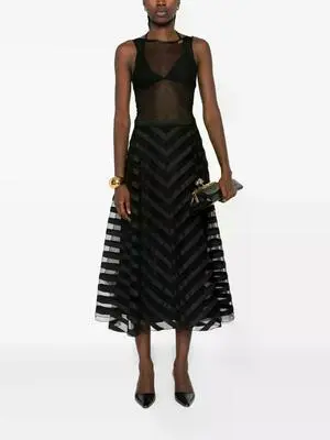 Elisabetta Franchi Sleeveless Bodysuit - Black