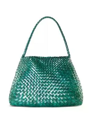 Dragon Diffusion Woven Leather Shoulder Bag