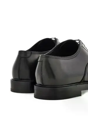 FERRAGAMO Double-stitched Leather Derby Shoes