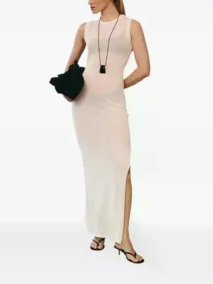 ETHER Tiaki Side-slit Ribbed Maxi Dress