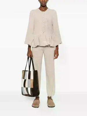 Max Mara Ribbed Cashmere Trousers