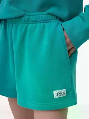 SPORTY & RICH Sr Disco Elastic-waistband Pocket Shorts