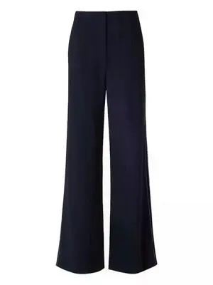 Veronica Beard Side-stripe Wide-leg Trousers