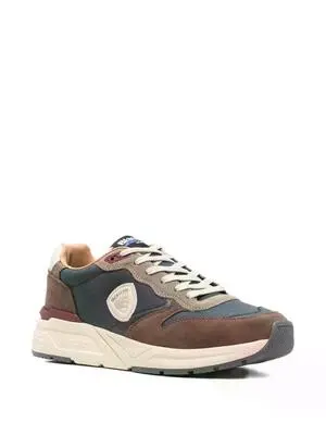 BLAUER. Leather Panel Sneakers