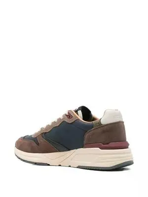 BLAUER. Leather Panel Sneakers