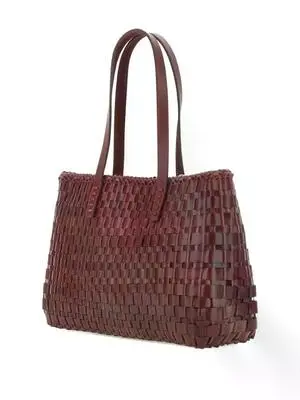 Dragon Diffusion Salvage Woven Leather Tote Bag