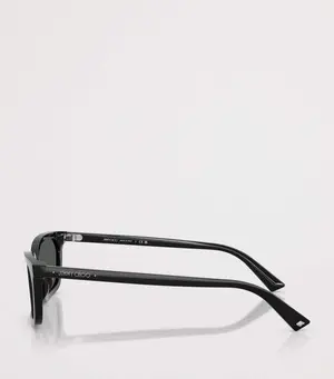 JIMMY CHOO Rectangular Sunglasses - Black