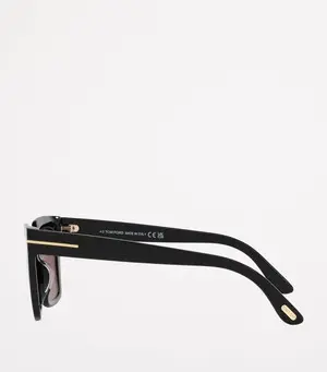 TOM FORD Acetate Cat Eye Sunglasses - Black