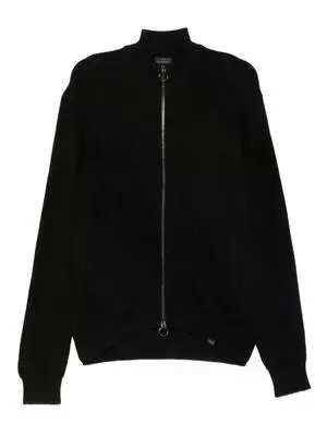 Paul & Shark Ribbed Zip-up Sweater