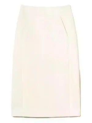 TWINSET Patch-pocket Midi Skirt - White