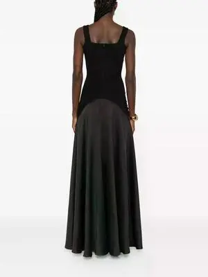 ROSERRY Square-neck A-line Satin Dress
