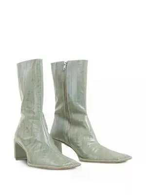 MIISTA 90mm Anitha Eel-embossed Boots