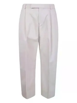 Studio Nicholson Pleated Cotton Straight-leg Trousers
