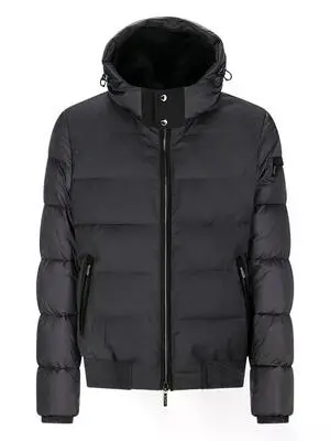 MOORER Wright-shl Hooded Quilted Jacket - Grey