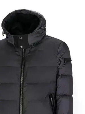 MOORER Wright-shl Hooded Quilted Jacket - Grey