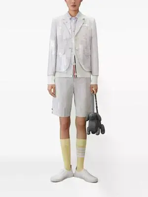 Thom Browne Four-bar Merino Wool Cardigan