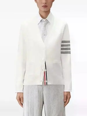 Thom Browne Four-bar Merino Wool Cardigan
