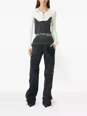 Blumarine Zip Detailing Trousers