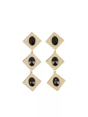 SELF-PORTRAIT Crystal-Embellished Drop Earrings