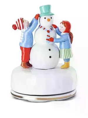 HUTSCHENREUTHER Snowman Music Box - White