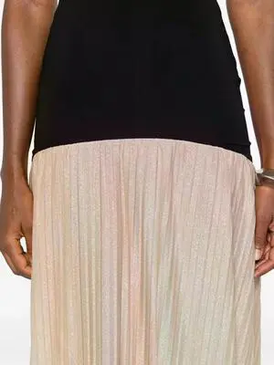 ROSERRY Pleated Sleeveless Midi Dress
