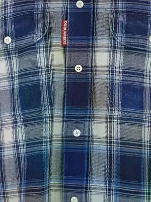 Dsquared2 Checked Pocket Shirt - Blue