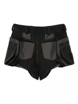 MUGLER Belted Shorts