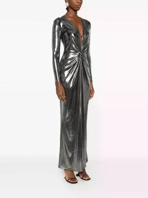 ROSERRY Metallic-effect Maxi Dress
