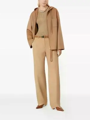 Max Mara Belted Cotton Trousers