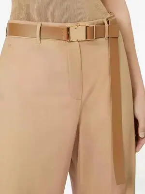 Max Mara Belted Cotton Trousers