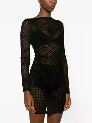 Patrizia Pepe Mesh Mini Dress