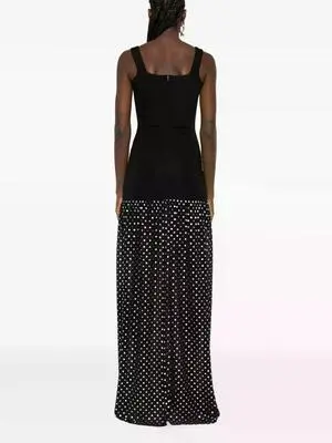 ROSERRY Polka-dot Square-neck Maxi Dress