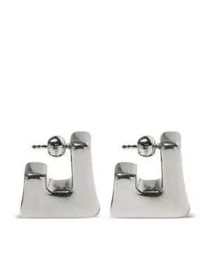 PANCONESI Cubo Hoop Earrings - Silver