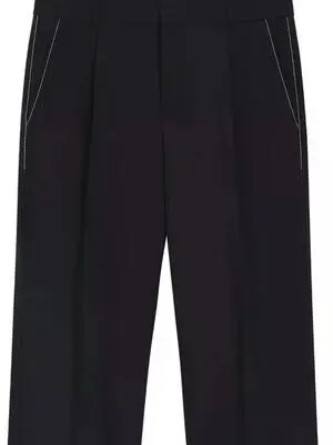 BOSS Darted Scallop-hem Trousers