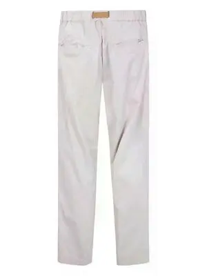 WHITE SAND Drawstring-fastening Trousers