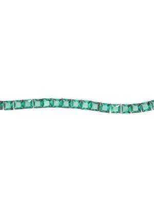 IZABEL DISPLAY Square Emerald Tennis Necklace