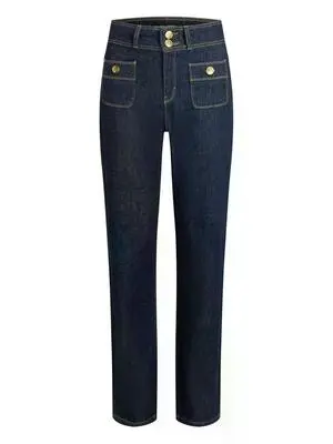 Karl Lagerfeld Double-button Patch-pocket Jeans
