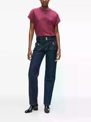 Karl Lagerfeld Double-button Patch-pocket Jeans