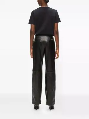 Karl Lagerfeld Leather Logo Pants