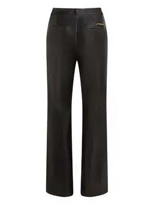 Karl Lagerfeld Leather Logo Pants