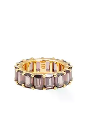 IZABEL DISPLAY Emerald-cut Stone Ring - Brown
