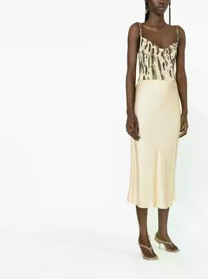 ROTATE BY BIRGER CHRISTENSEN Fine-jacquard Open-back Top