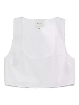Women's Sleeveless Linen Tops