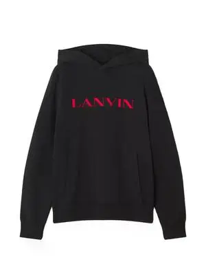 LANVIN Logo-print Hoodie - Black